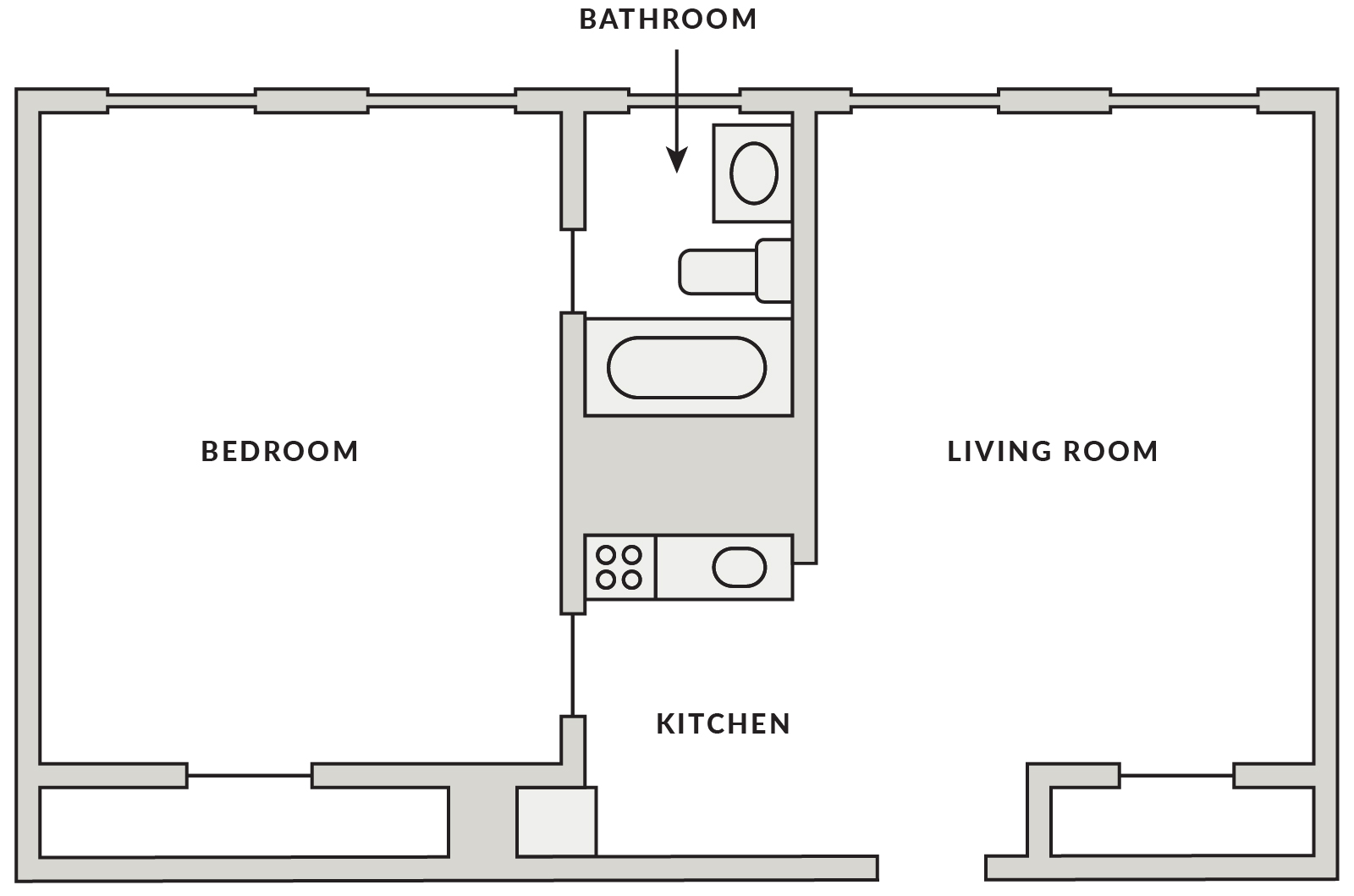Fuller Hall Apartments - Inside SBTS